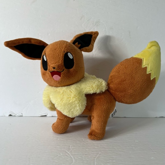 Pokemon | Toys | Tomy 27 Pokemon Smiling Eevee 10 Plush Stuffed Toy ...